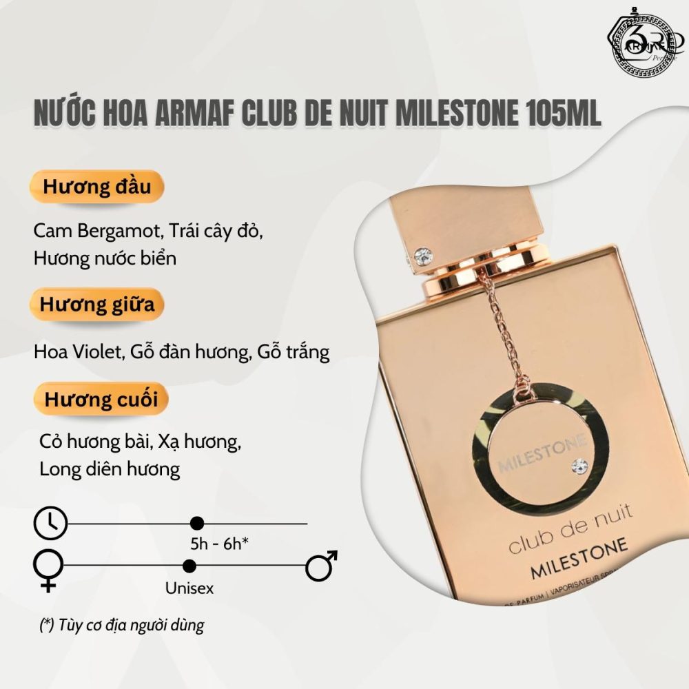 Nước Hoa Unisex Armaf Club de Nuit Milestone EDP 105ml